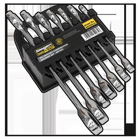Shop Siegen Ratchet Combination Spanner Set7 Piece Metric Ratcheting