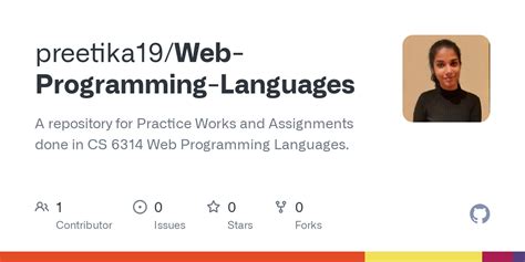 Github Preetika19web Programming Languages A Repository For Practice Works And Assignments