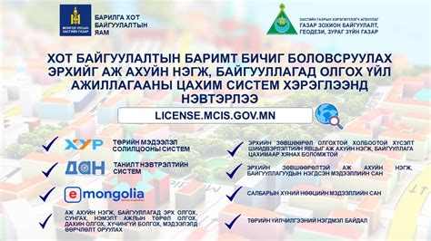Газар зохион байгуулалт геодези зураг зүйн ерөнхий газар ХОТ БАЙГУУЛАЛТЫН БАРИМТ БИЧИГ