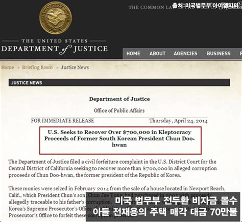 美 한 푼도 없다는 전재용 부인 박상아 은닉 자금 몰수