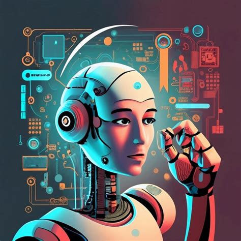 Ai Technology Artificial Intelligence Man Using Technology Smart Robot