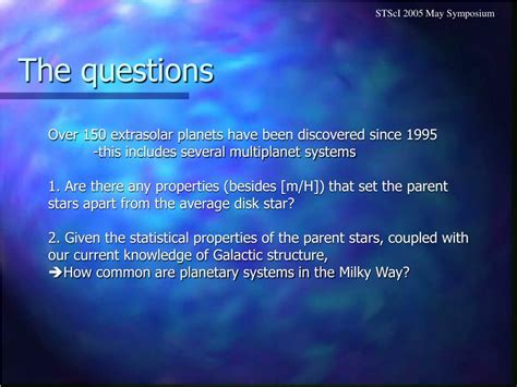 Ppt Extrasolar Planets A Galactic Perspective Powerpoint Presentation Id4228629