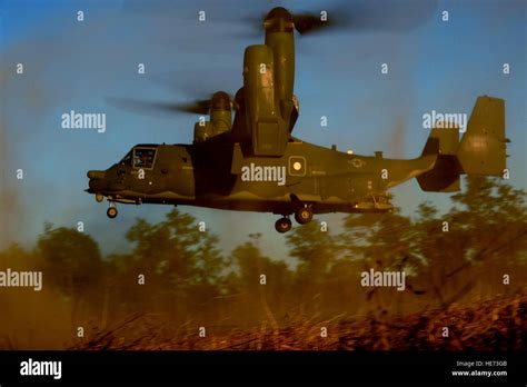 Cv 22 Osprey Aircraft From The 8th Special Operations Squadron Conduct