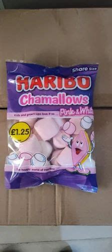 Haribo Chamallows Pink White Candy Packaging Type Packet At Best