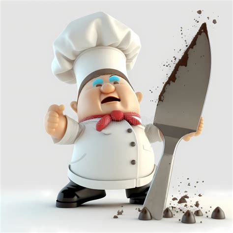 Tiny Happy Chef Generative Ai Stock Illustration Illustration Of