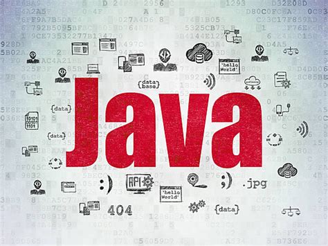 Java Programming On Digital Paper Background A Conceptual Representation Photo And Picture For