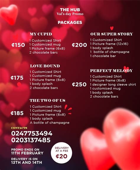 Valentines Day Packages Graphic Design Ads