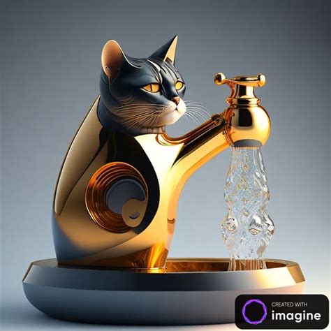 Cat Tap Water Faucet Cat Themed Furniture Cute Cats And Dogs Cat