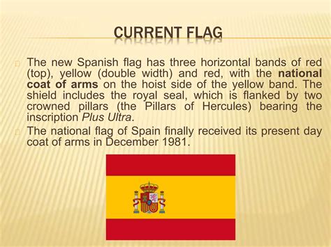 Spanish Flag History Pptx