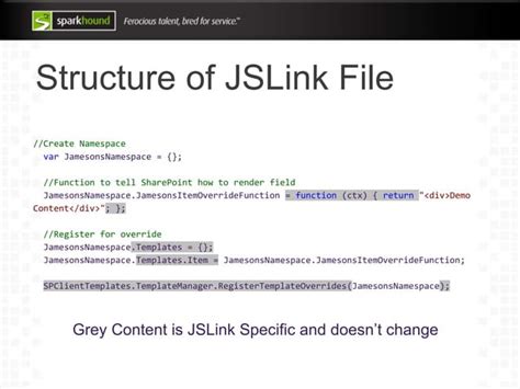 introduction to jslink in 2013 ppt