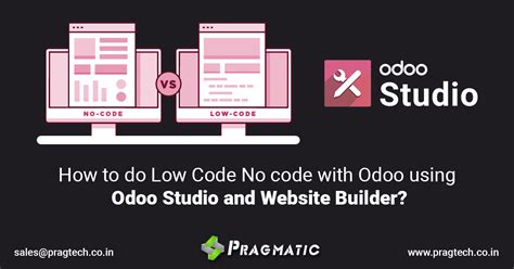 How To Do Low Code No Code With Odoo Using Odoo Studio And Website