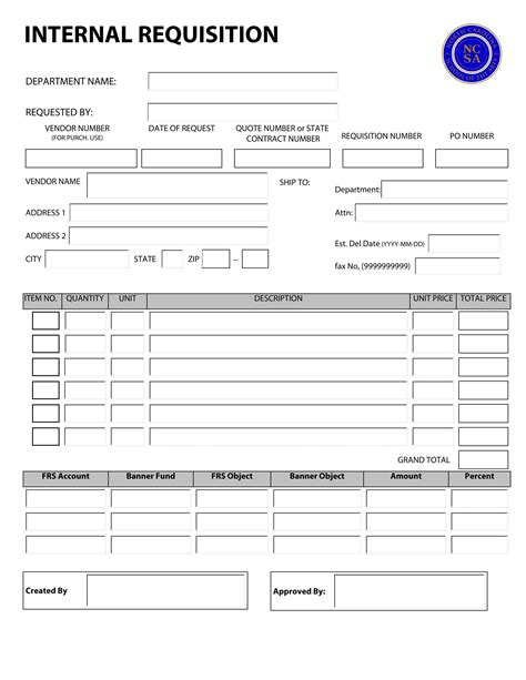 Internal Requisition Form ≡ Fill Out Printable Pdf Forms Online