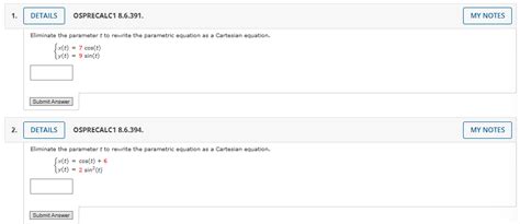 Solved X T Cos T Y T Sin T OSPRECALC Te The Chegg Com