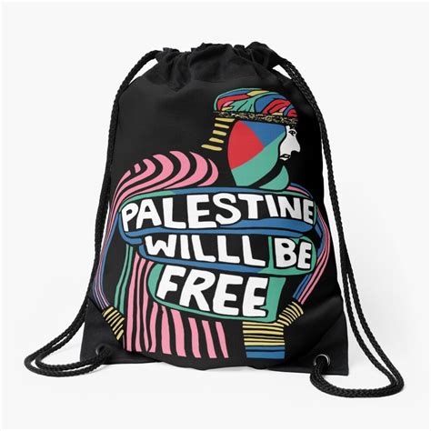 Free Palestine Arabic Support Palestine And Keffiyeh Palestin Drawstring Bag Sold By Queasy