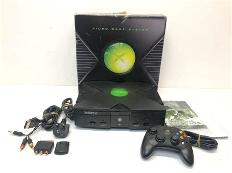 Microsoft Original Xbox Console With Controller Power Supply And Av