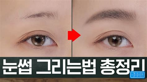 ⭐️눈썹 그리기 총정리⭐️ 아이브로우 제형 별 눈썹 그리는법 왕초보 환영🙋‍♀️how To Draw Eyebrows Youtube