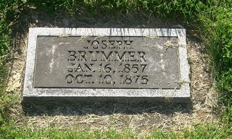 Joseph J Brummer 1857 1875 Mémorial Find A Grave