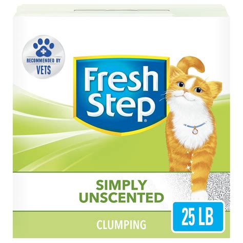 Fresh Step Simply Unscented Litter Clumping Cat Litter 25 Lbs Chow Time