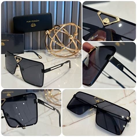 Maybach Grand Black Gold Sunglasses First Copy