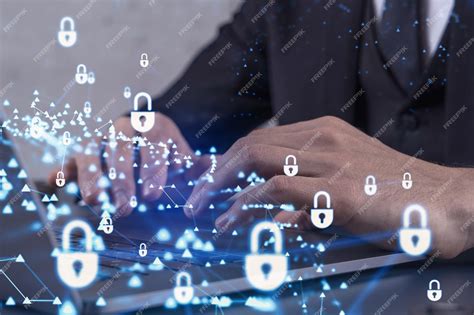 Premium Photo A Programmer Is Typing A Code On Computer To Protect A Cyber Security From