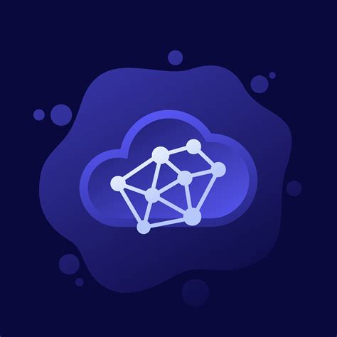 Data In Cloud Icon Vector Design Vector Art At Vecteezy