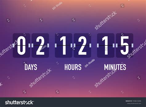 Ui App Digital Count Down Circle Stock Vector Royalty Free Shutterstock
