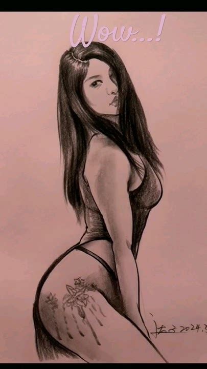 Секреты и техника рисования карандашом Рисуем девушку Shorts видеоурок мастер класс рисование