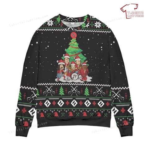 The Foo Fighters Band Music Chibi Ugly Sweater T Shirts Low Price
