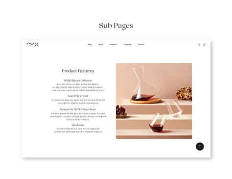 NUDE Glass Website Design On Behance