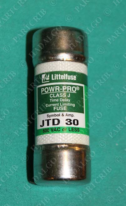 Littelfuse JTD 30 Class J Time Delay Fuse 30 30a 600VAC PartCrib Com