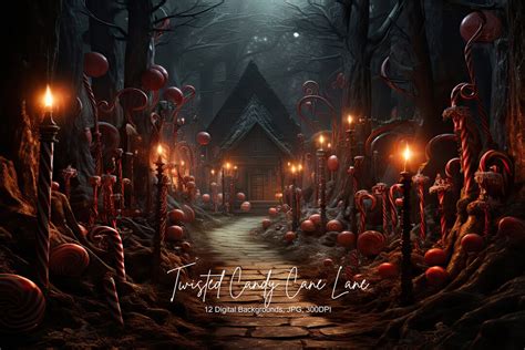 12 Twisted Candy Cane Lane Digital Backgrounds Candy Magic Christmas