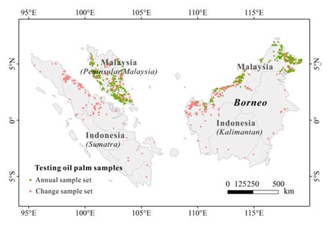 Spatial Distribution Of Oil Palm Samples In The Two Validation Download Scientific Diagram