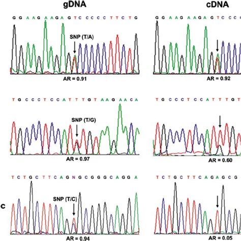 Experimental Validation Of Allelic Differential Expression Ade Using