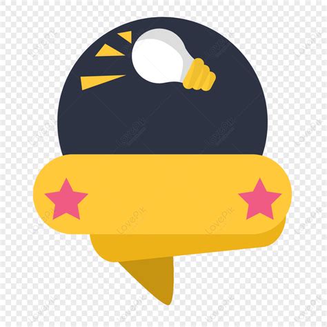 Light Bulb Message Prompt Border Decoration Warm Reminder Border Simple