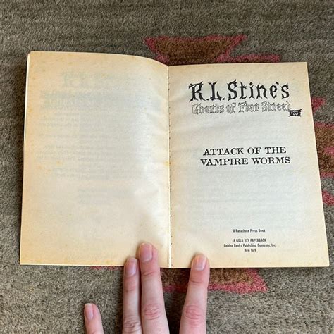 Attack Of The Vampire Worms By R L Stine Paperback Pangobooks