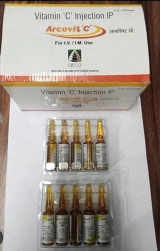 Arcovit C Inj 5 Ml At Rs 100 Vial Ascorbic Acid Injection In Nagpur