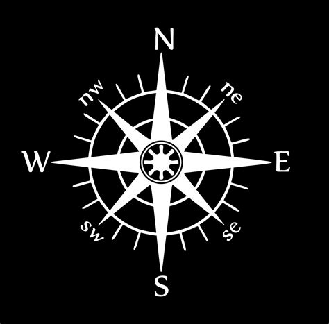 Compass Decal White Moto Discovery