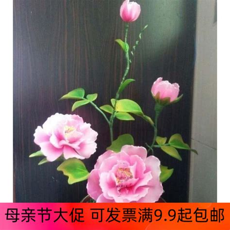 牡丹材料包丝网花材料套餐丝袜花套包送教程包 DIY手工 虎窝淘