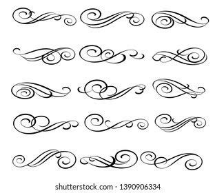 Vectorized Scroll Design Elements Can Be Vetor Stock Livre De Direitos
