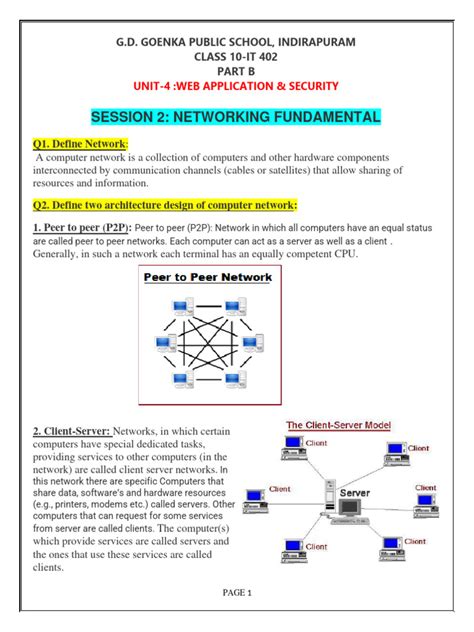 Unit 4 Web Application Accesibility And Networking Notes Pdf Computer Network Internet