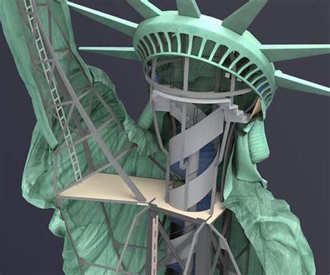 Inside Statue Of Liberty Head Gopro Statue Of Liberty Crown