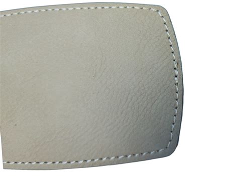 Vegan Faux Leather Large 25 X 4 Rounded Rectangle Hat Patch Blank