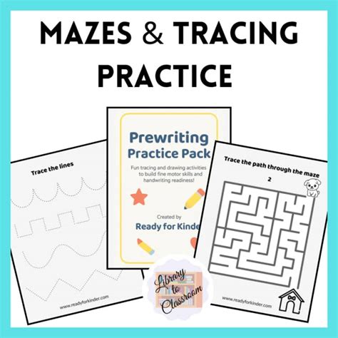 Mazes And Tracing Practice For Preschool And Kindergarten Readiness Tpt