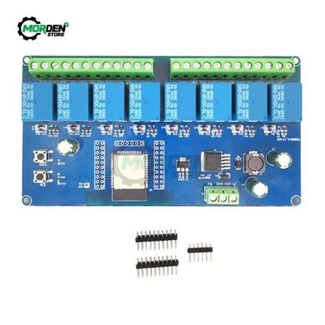 รีเลย์8ช่องสัญญาณ Esp32 Wi Fi บลูทูธ Wi Fi Esp32แผงวงจรจ่ายไฟเครื่องมือ