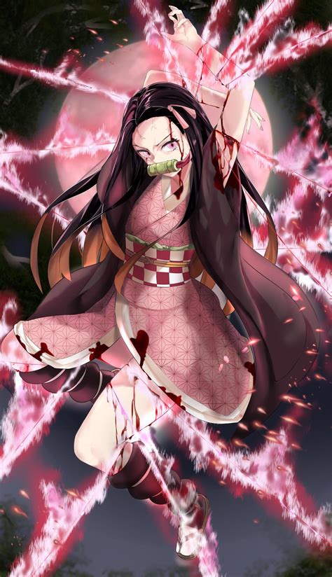 Nezuko Anime 4k Mobile Wallpapers Wallpaper Cave
