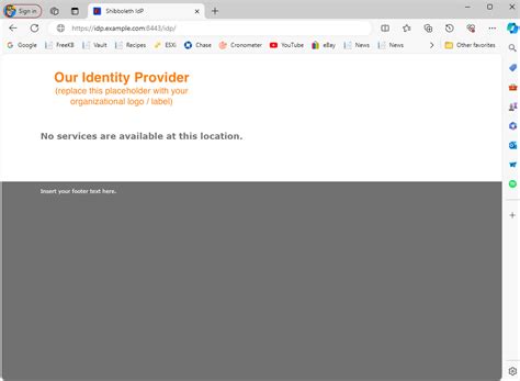And Then Go To 8443 Idp And Something Like This Should Be Displayed