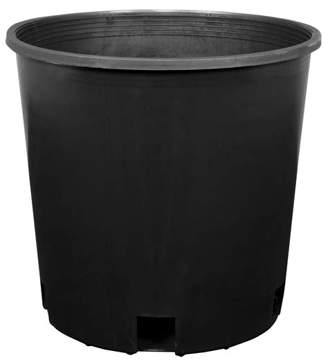 Gro Pro® Premium Tall Round Black Nursery Pot Greenhouse Megastore