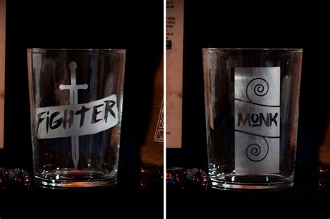 Dnd Etched Class Glass 6 Pack Choose Your Class Etsy Australia