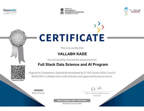 Vallabh Kade On Linkedin Nasscom Futureskillsprime Datascience