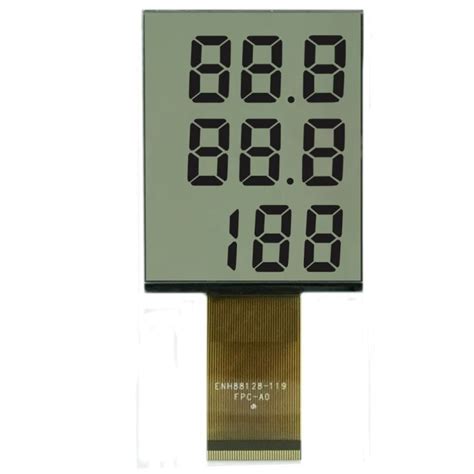 Customized Flexible TN Positive 7 Segment LCD Display Manufacturers Suppliers Factory ENRICH